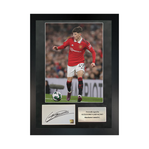 Alejandro Garnacho | A3 Signed Photo Frame | Mr Memorabilia