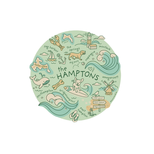 Hamptons Sticker | Farmstand Fido