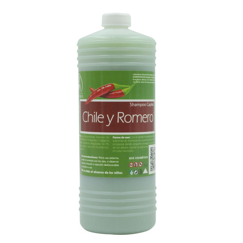Shampoo Capilar De Chile & Romero (1 Litro) | ProductosMartMéxico