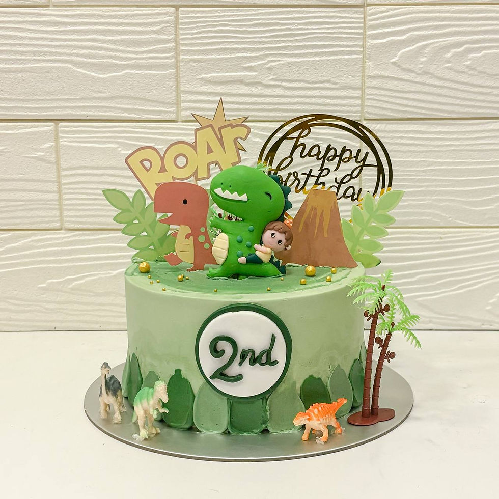 Dinosaur theme Cake | Caramelloz