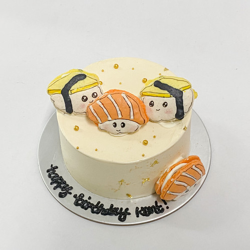Sushi Macaron Mini Cake | Caramelloz