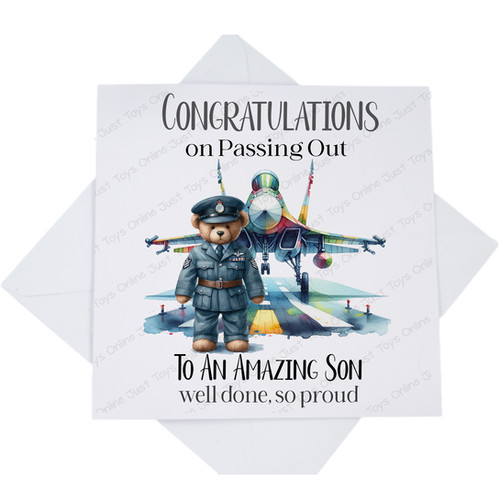 Congratulations on Passing Out Card, RAF Coloured Fighter Jet Card for ...