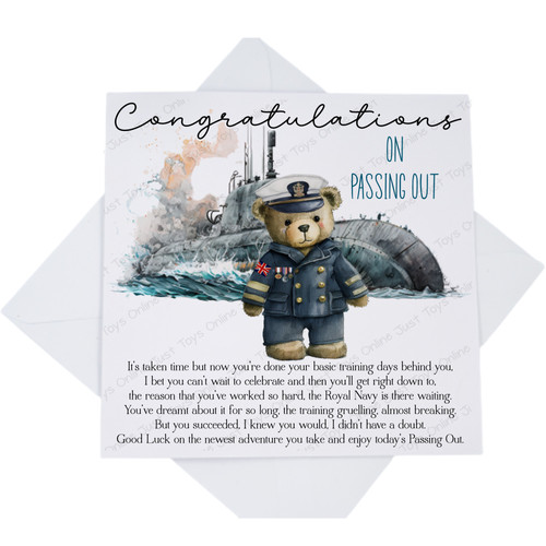 Congratulations on Passing Out Card, Royal Navy Sailor Submarine Card ...