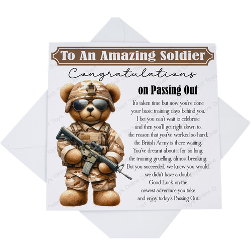 Congratulations on Passing Out Card, Army Infantry Soldier Card with ...