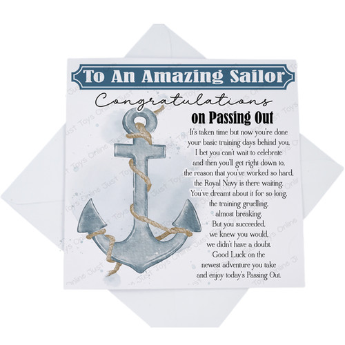 Congratulations on Passing Out Card, Royal Navy Anchor Card with Poem ...