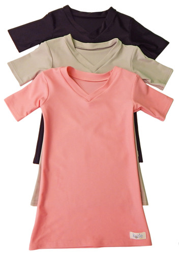 Kozie Clothes: Essential Classic V-Neck Compression Top for Kids