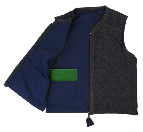 Denim Weighted Vest | Kozie Clothes | Kids Denim Vest | Cute Weighted ...