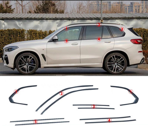 BMW X5 E70 08-13 Window Trim Gloss Black | SK Performance