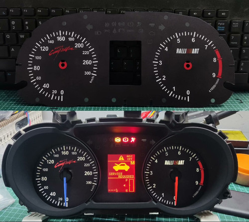 Mitsubishi Lancer Custom Dash Cluster Overlay | SK Performance