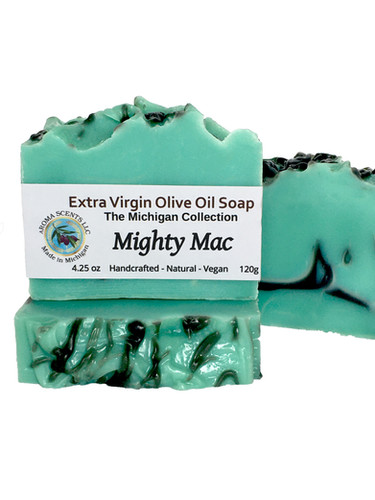Mighty Mac Soap | Lemon Verbena + Rosewood Scent | aromascentsllc