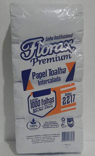 Papel toalha intercalado (4 unidades) Total de folhas 4 mil | Master limpo