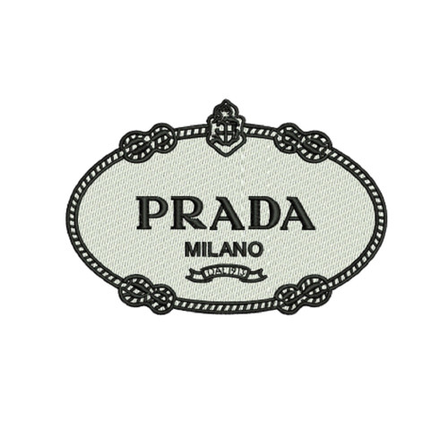 Prada Milano Fashion Logo Embroidery Design File 7 Sizes All Formats ...