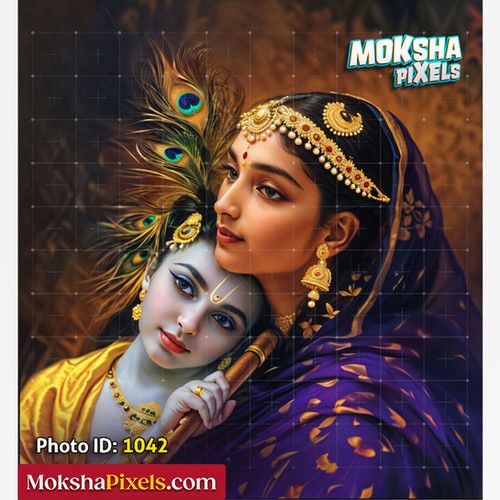 A Mother's Embrace: Restored Vintage Painting of Krishna and Yashoda ...