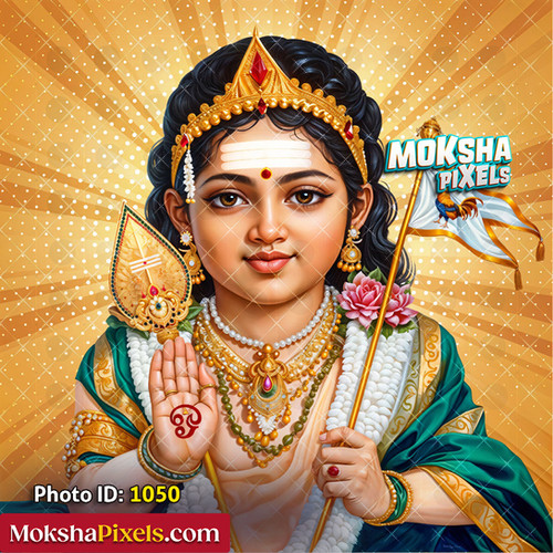Divine Warrior Restored: A Vintage Lord Murugan Painting Reborn ...