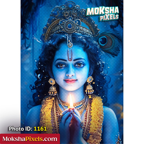 Krishna in Blue: HD Praying Hands Photo Download | Moksha Pixels