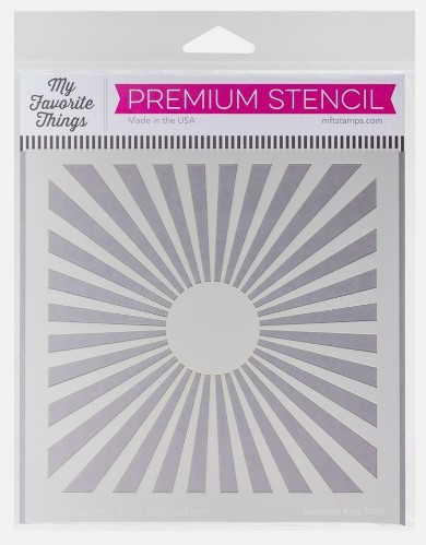 Radiating Rays Stencil | Card And Scrapbook 1