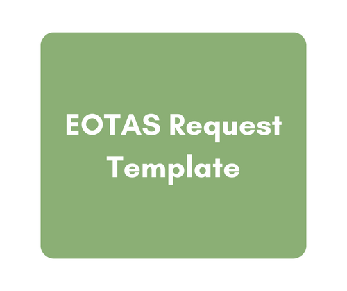 EOTAS Request Template | Succeeding with SEN