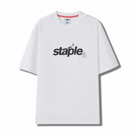 Staple Logo T-Shirt | white | Evolve Clothing Gallery