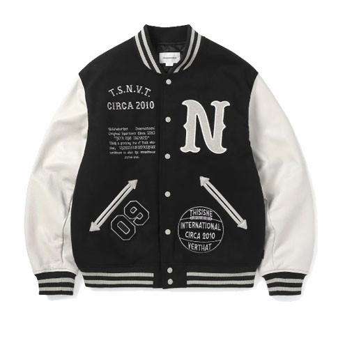 thisisneverthat Original Varsity Jacket | navy | Evolve Clothing Gallery