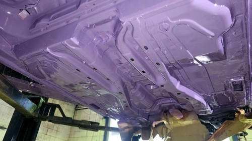 Underbody restoration with 3 stage paint finish | Hadfield Motorsport