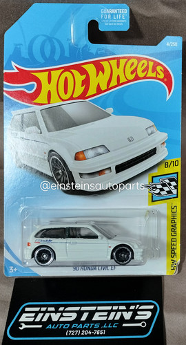 90 Honda Civic Eg GREEDY Hatchback Hotwheels Treasure Hunt in White ...