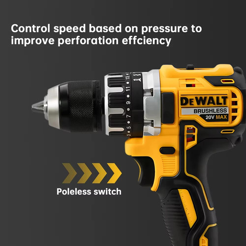 Dewalt DCD796 13mm Cordless Brushless Impact Drill Brushless Drive ...