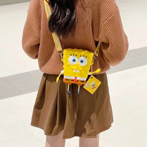 New Original cartoon SpongeBob SquarePants Kids Shoulder Bags Girl and ...