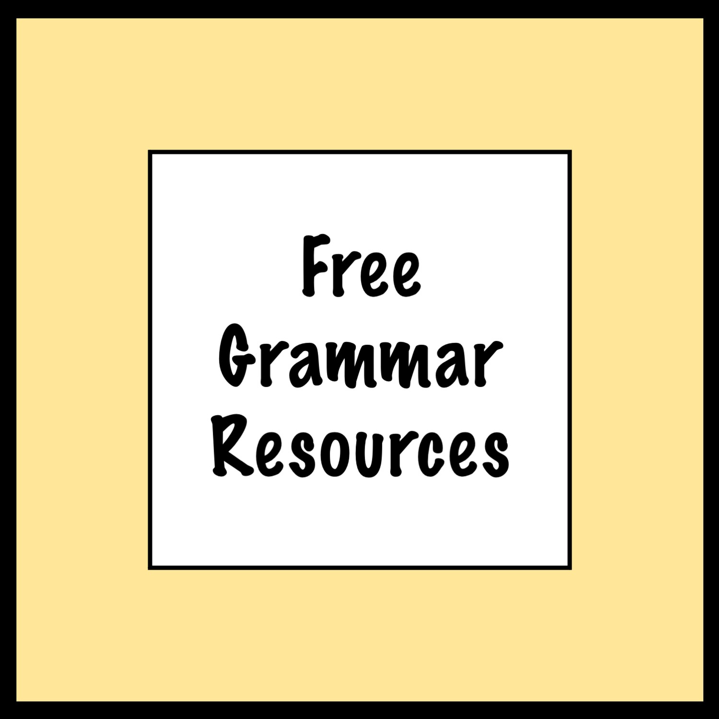 Free Grammar PowerPoints & Handouts