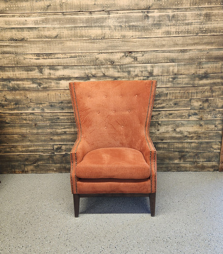 Burnt Orange Wing Back Chair | Empress Tents