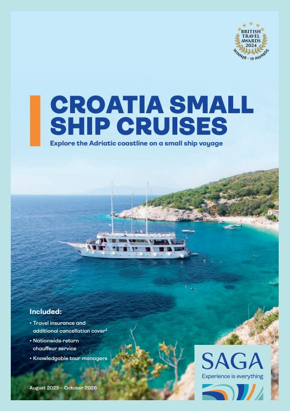 Saga Holidays releases 2025-2026 Croatia Small Ship Cruises brochure