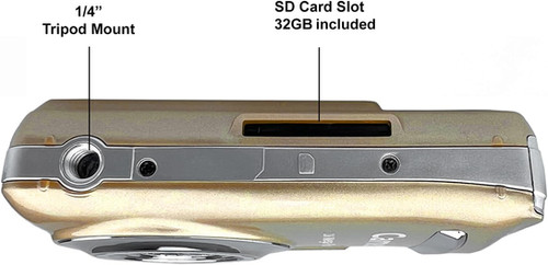 16MP Megapixel Compact Digital Photo and Video Camera with 2.4" LCD ...