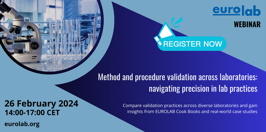 Register now to the EUROLAB webinar “Method and procedure validation ...