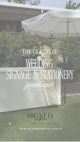 Wedding Signage & Stationery Packages | Signed With Love