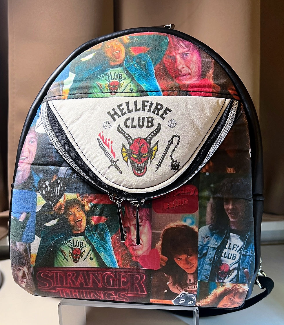 2nd Eddie Munson, HELLFIRE CLUB Mini Convertible Backpack/sling | SiQ ...