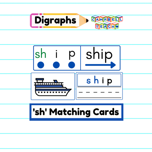 SH Digraph Matching Cards | Campbell Teach