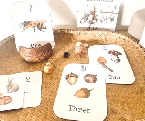1-10 earthy number cards | BarefootChild