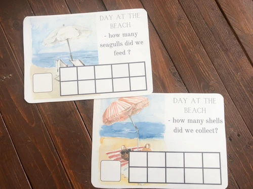 10x COUNTING MATS- boho beach | BarefootChild