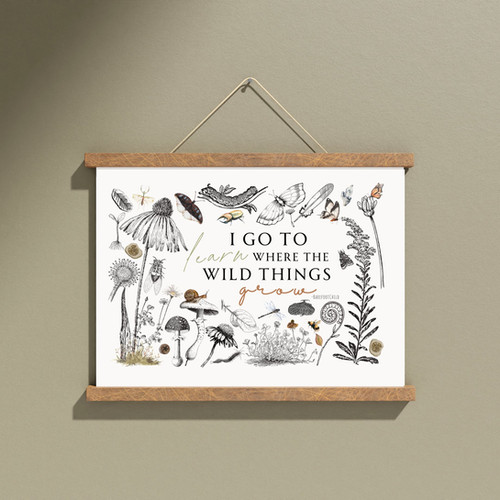 forest school-WILD LEARNING poster | BarefootChild