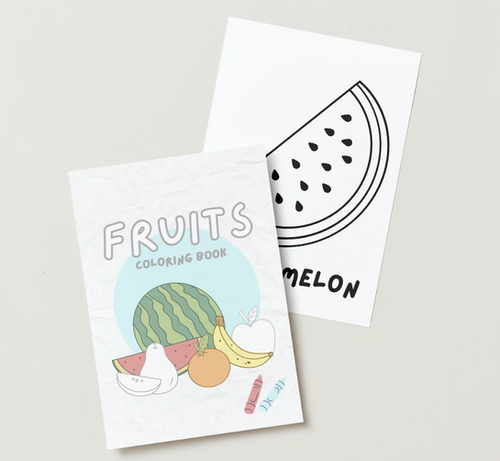 20x fruit colouring book | BarefootChild
