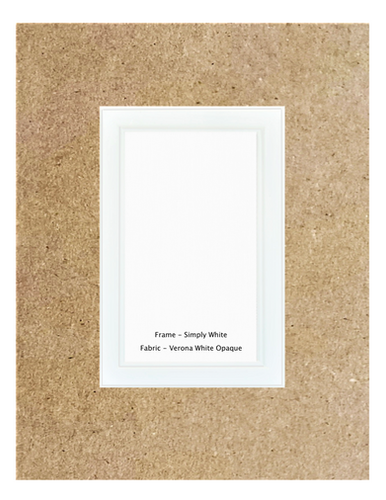 *White Frame - Opaque White Fabric | SHAADS®
