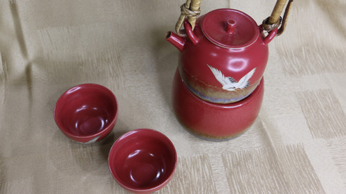 Red-crowned Crane Tea Set | Chunluntea