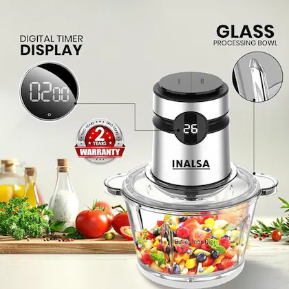 INALSA Electric Chopper Bullet Inox Digi | NEWJASPAL ELECTRICAL