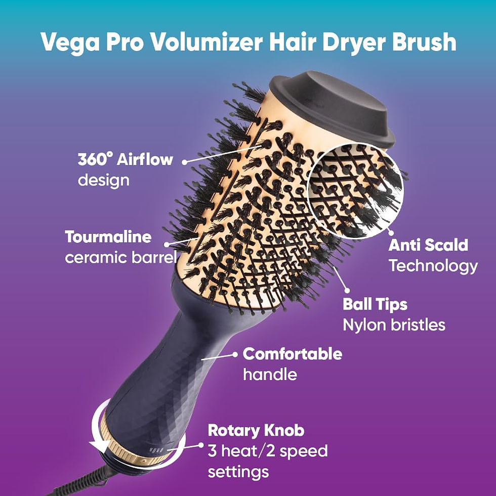 Vega Pro Volumizer Hair Dryer Brush VHSD-02 | NEW JASPAL ELECTRICALS
