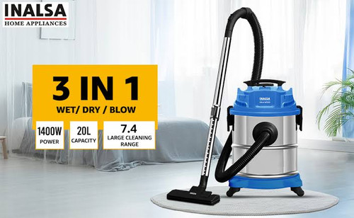 Inalsa Vaccum Cleaner Ultra WD20 Wet & Dry 1400W | NEWJASPAL ELECTRICAL