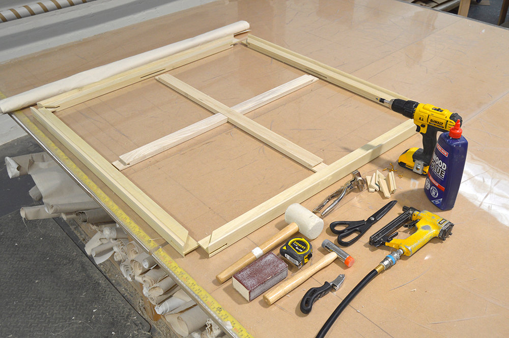 How to Assemble Your Stretcher Frame and Stretch a Canvas – A Step-by ...