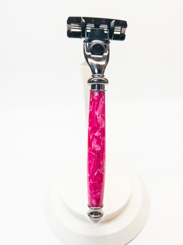 Acrylic Pink Marble Razor | Antique Engineering