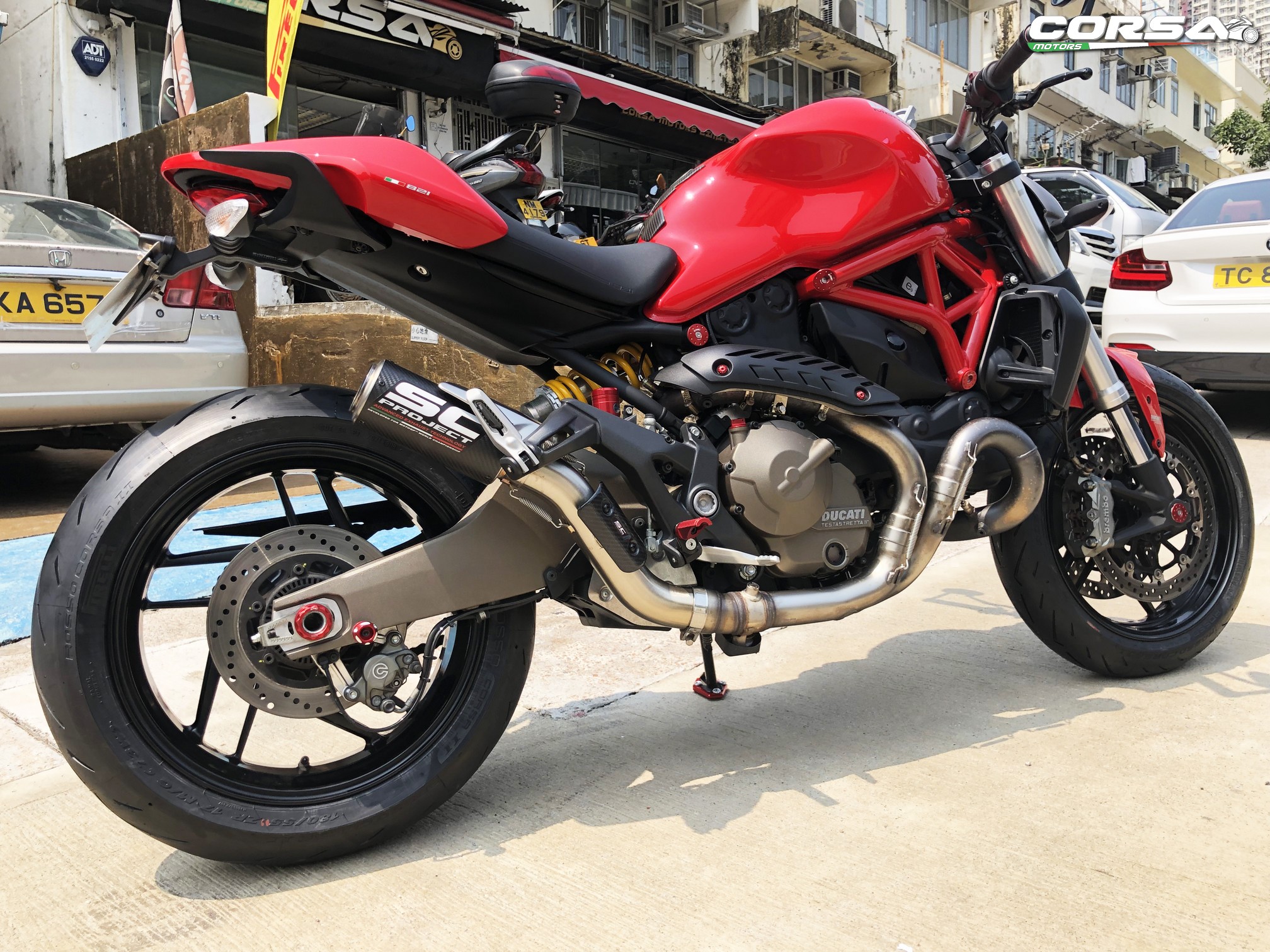 Ducati Monster 821 x Diablo Rosso Corsa II | www.CorsaMotor.com ...