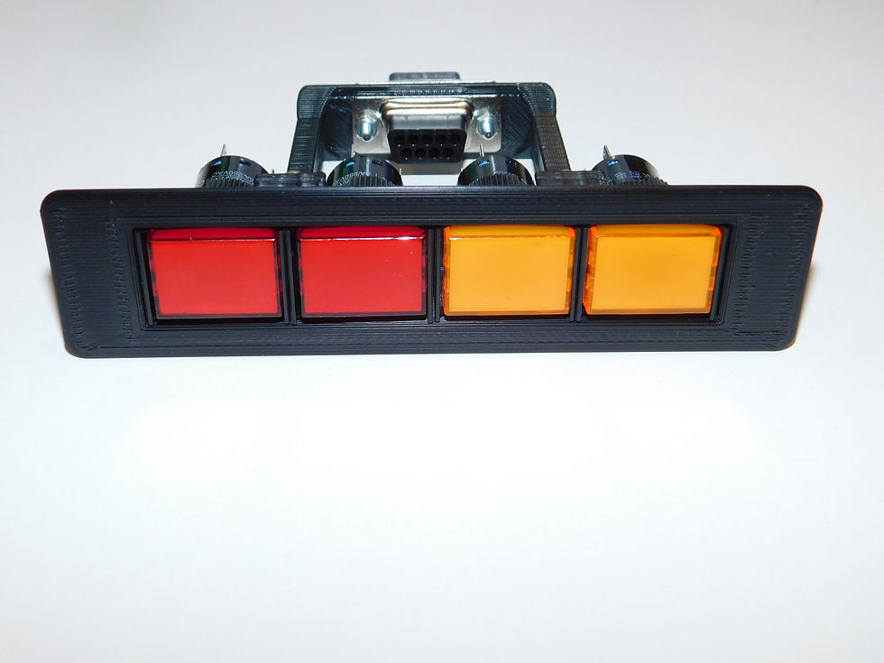 12V Push Button LED Annunciator Panel (16mm lights) | rvplasticparts