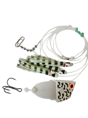 Cow Glow Squid Meat Rig | Grc Trolling Flies