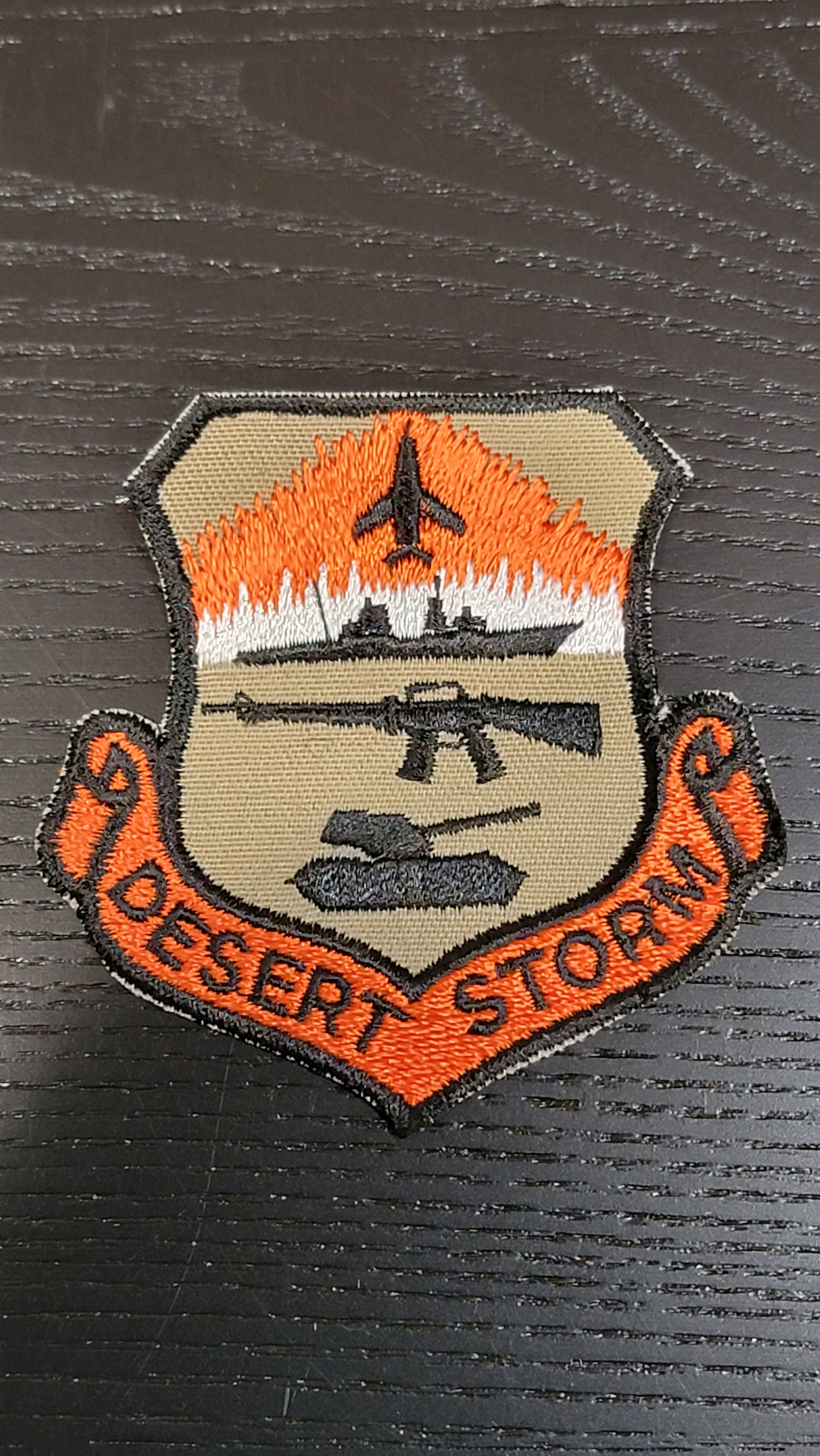 original-us-military-desert-storm-tan-shield-patch